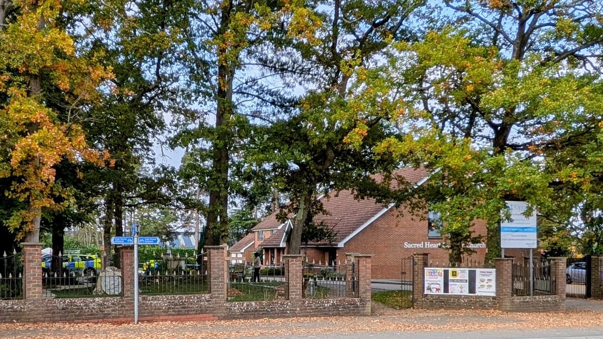 Incident at Bordon church: entrance taped off by police | bordonherald.com